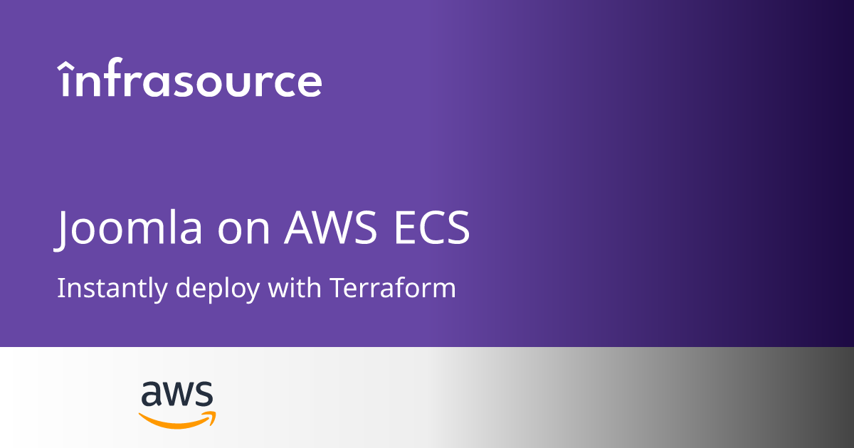 Joomla on AWS ECS Blueprint