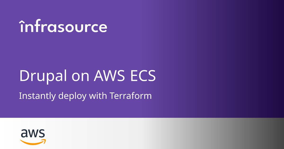 Drupal on AWS ECS Blueprint Configuration
